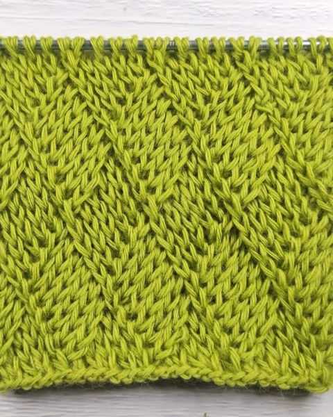 Diamond Knit Stitches - Free Knitting Patterns