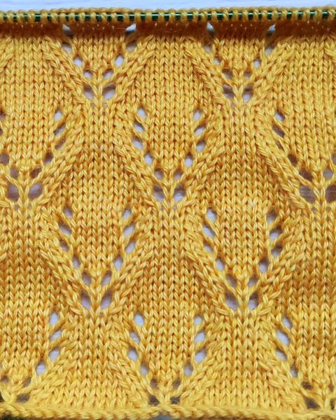 Eyelet, Lace Knit Stitches - Free Knitting Patterns