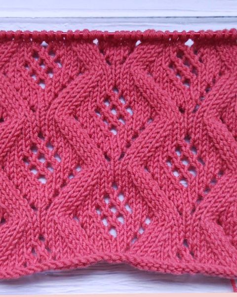 Eyelet, Lace Knit Stitches - Free Knitting Patterns