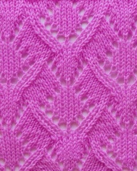 Eyelet, Lace Knit Stitches - Free Knitting Patterns
