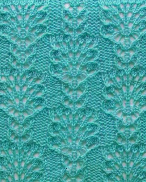 Eyelet, Lace Knit Stitches - Free Knitting Patterns
