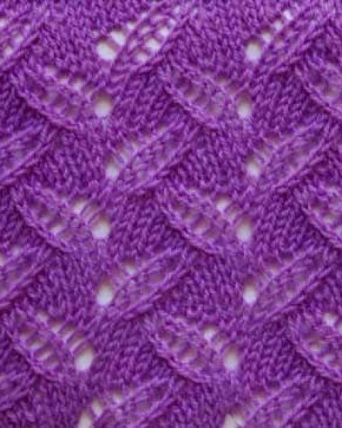 Eyelet, Lace Knit Stitches - Free Knitting Patterns