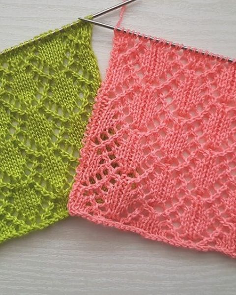 Eyelet, Lace Knit Stitches - Free Knitting Patterns