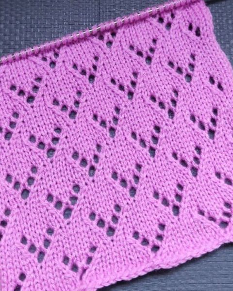 Eyelet, Lace Knit Stitches - Free Knitting Patterns
