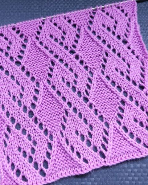 Eyelet, Lace Knit Stitches - Free Knitting Patterns