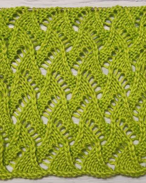 Eyelet, Lace Knit Stitches - Free Knitting Patterns