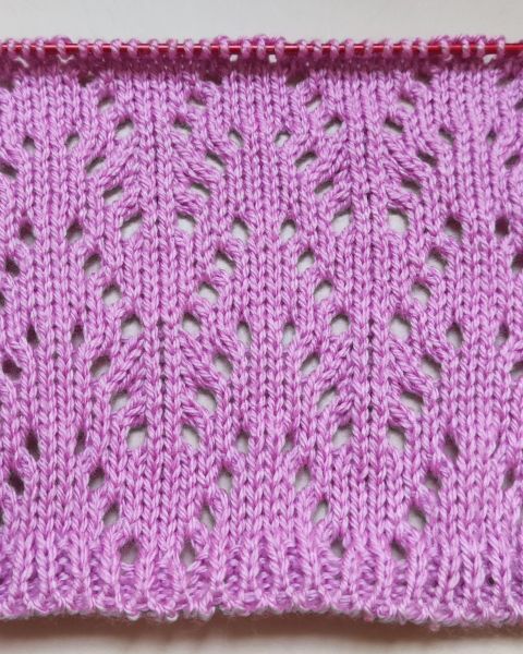 Eyelet, Lace Knit Stitches - Free Knitting Patterns