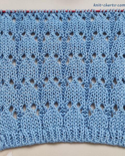 Eyelet, Lace Knit Stitches - Free Knitting Patterns
