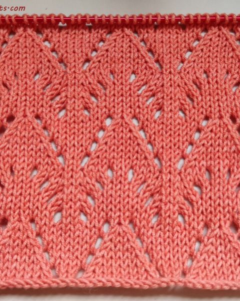 Eyelet, Lace Knit Stitches - Free Knitting Patterns