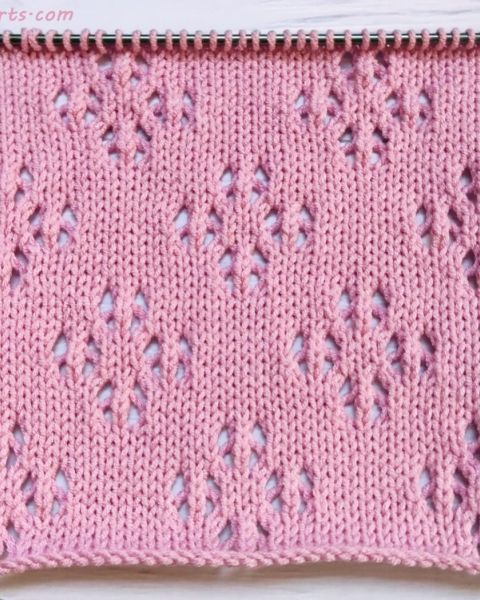 Eyelet, Lace Knit Stitches - Free Knitting Patterns