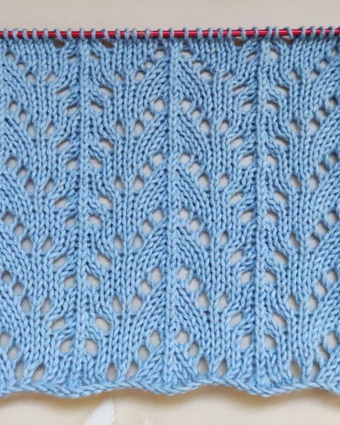 Eyelet, Lace Knit Stitches - Free Knitting Patterns