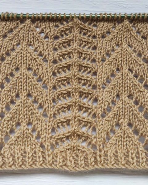 Eyelet, Lace Knit Stitches - Free Knitting Patterns