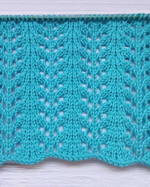 Eyelet, Lace Knit Stitches - Free Knitting Patterns