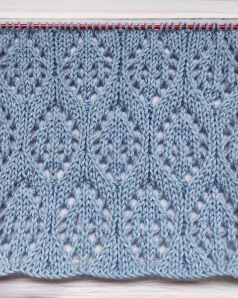 Eyelet, Lace Knit Stitches - Free Knitting Patterns