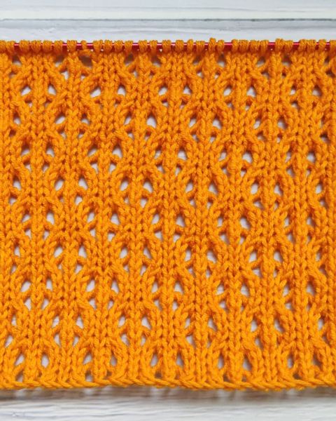Eyelet, Lace Knit Stitches - Free Knitting Patterns
