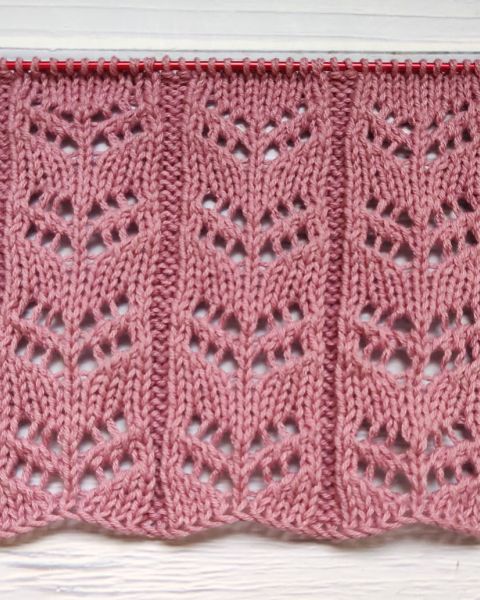 Eyelet, Lace Knit Stitches - Free Knitting Patterns