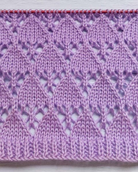 Eyelet, Lace Knit Stitches - Free Knitting Patterns