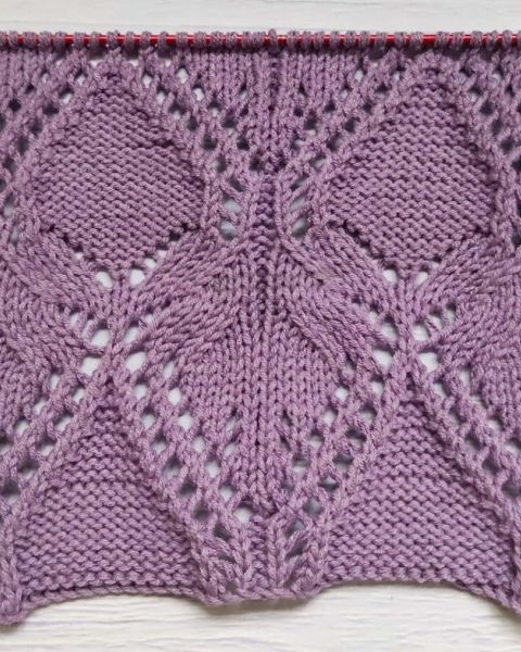 Eyelet, Lace Knit Stitches - Free Knitting Patterns