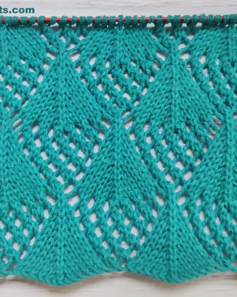 Eyelet, Lace Knit Stitches - Free Knitting Patterns