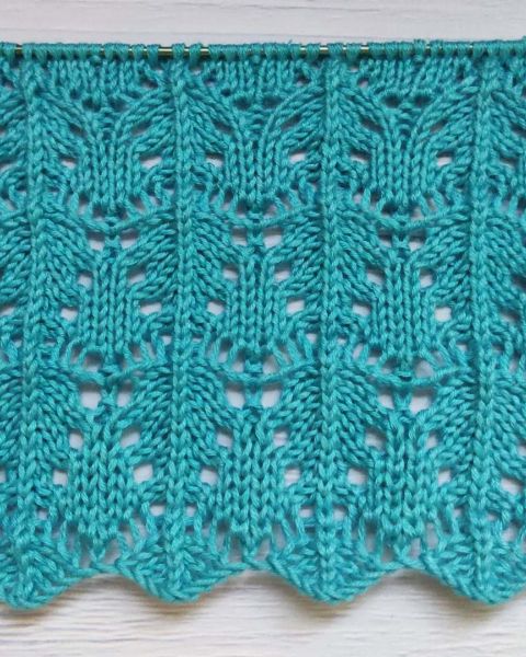 Eyelet, Lace Knit Stitches - Free Knitting Patterns