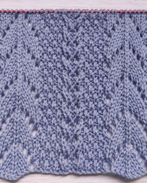 Eyelet, Lace Knit Stitches - Free Knitting Patterns