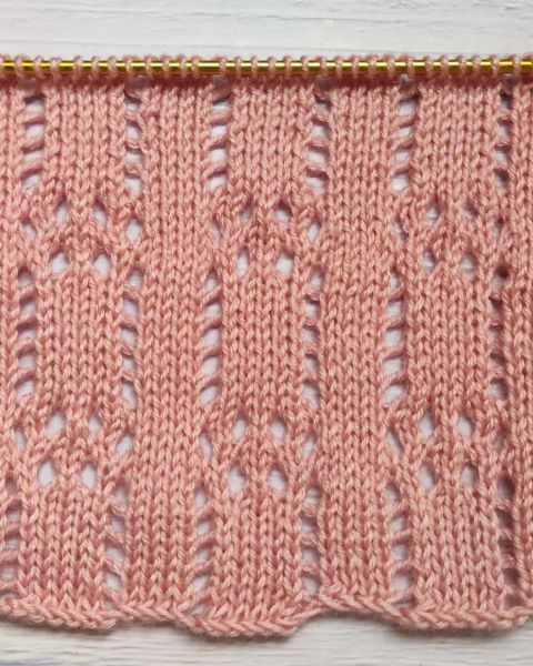 Eyelet, Lace Knit Stitches - Free Knitting Patterns
