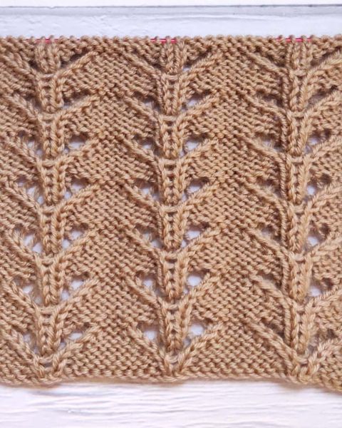 Eyelet, Lace Knit Stitches - Free Knitting Patterns