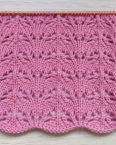 Eyelet, Lace Knit Stitches - Free Knitting Patterns