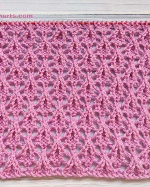 Eyelet, Lace Knit Stitches - Free Knitting Patterns