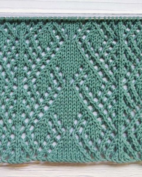Eyelet, Lace Knit Stitches - Free Knitting Patterns
