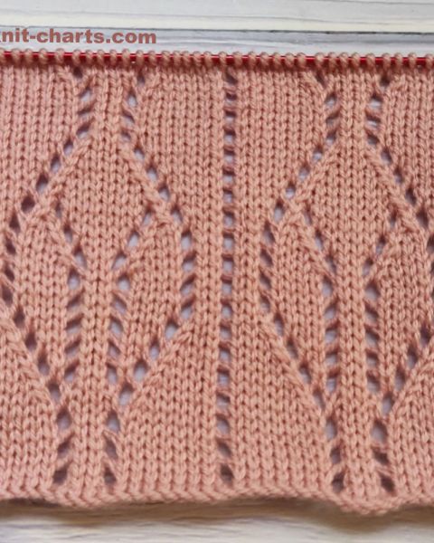 Eyelet, Lace Knit Stitches - Free Knitting Patterns