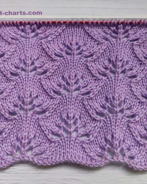 Eyelet, Lace Knit Stitches - Free Knitting Patterns