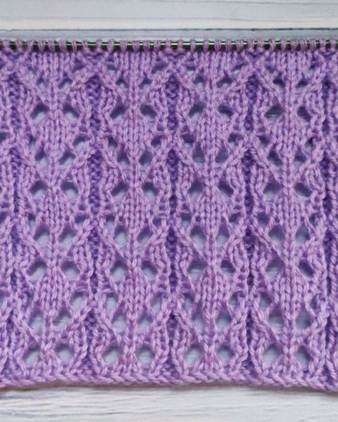 Eyelet, Lace Knit Stitches - Free Knitting Patterns