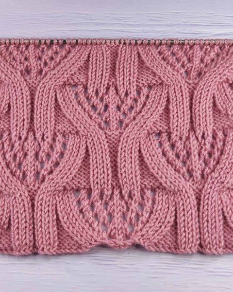 Eyelet, Lace Knit Stitches - Free Knitting Patterns