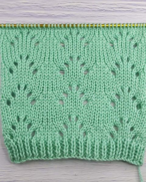 Eyelet, Lace Knit Stitches - Free Knitting Patterns
