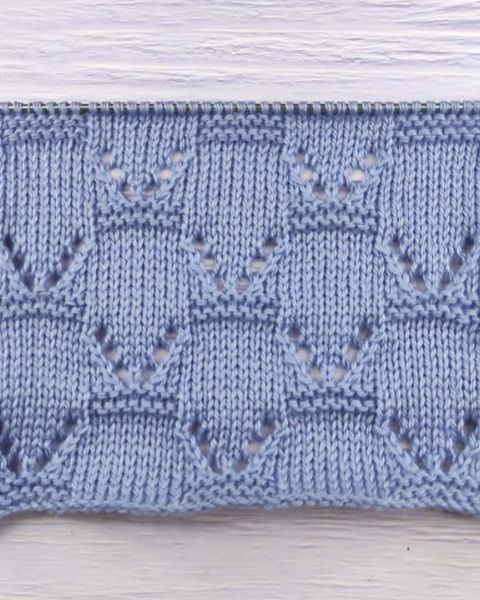 Eyelet, Lace Knit Stitches - Free Knitting Patterns