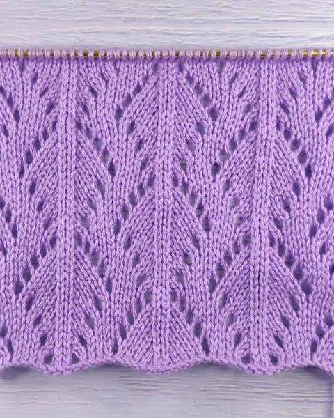 Eyelet, Lace Knit Stitches - Free Knitting Patterns