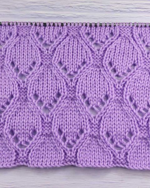 Eyelet, Lace Knit Stitches - Free Knitting Patterns