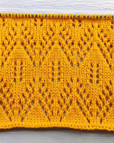 Eyelet, Lace Knit Stitches - Free Knitting Patterns