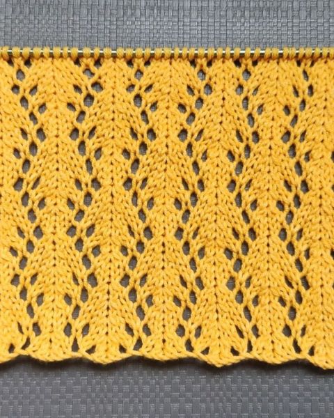 Eyelet, Lace Knit Stitches - Free Knitting Patterns
